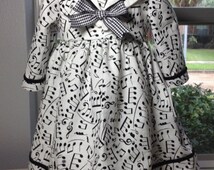 Popular items for music note dress on Etsy
