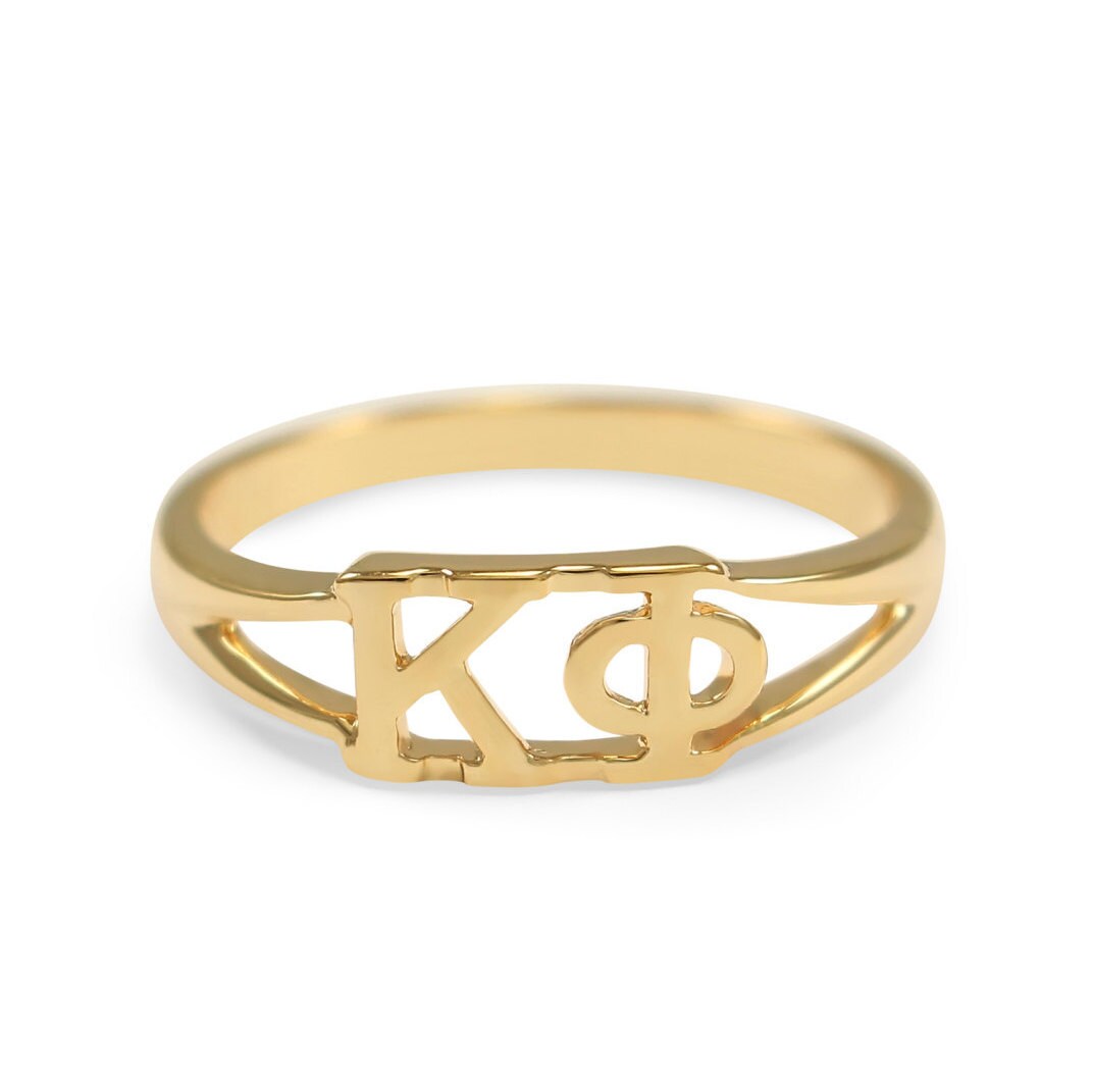 Kappa Phi Sunshine Gold plated Ring // ΚΦ Sorority jewelry