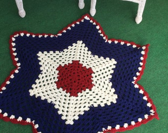 Crochet pattern STAR RUG by ATERGcrochet XL crochet