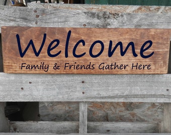 Welcome friends sign | Etsy