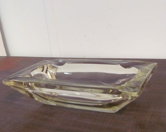 Large glass ashtray | Etsy