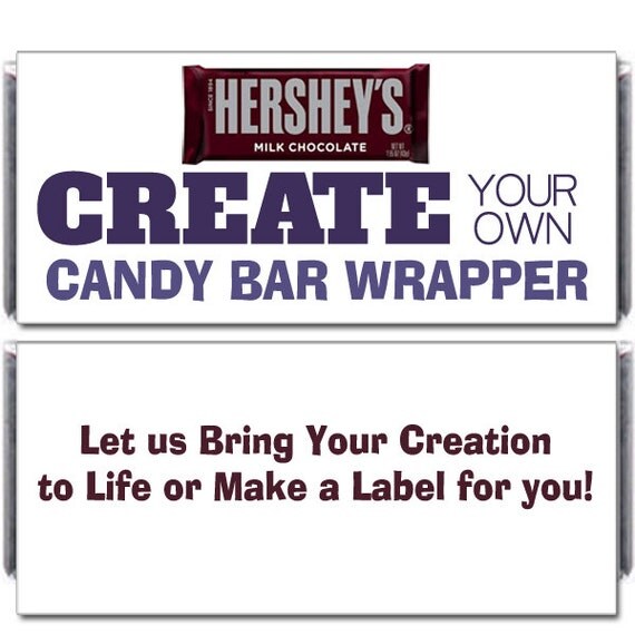 12 Custom Designed Candy Bar Wrappers For Hershey s Chocolates Create 