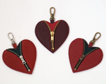 Leather zipper pull | Etsy