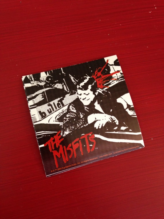 THE MISFITS vinyl sticker 4 x 5