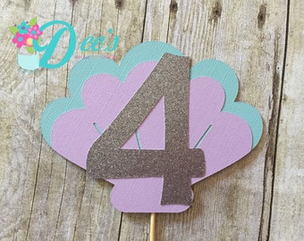 Seashell cake topper | Etsy