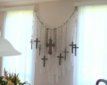 Lace valance | Etsy