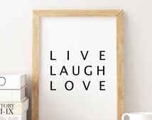 Popular items for live laugh love art on Etsy