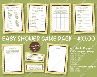 Nautical Baby Shower Game Pack Red Navy 70% OFF by ShowerMyBaby