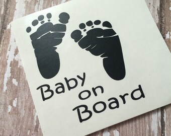 Unique baby car decal related items | Etsy