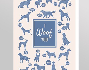 I woof you | Etsy