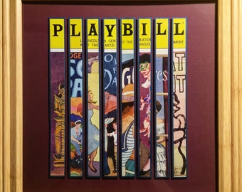Custom Broadway Playbill Framed Art Collage Personalize It