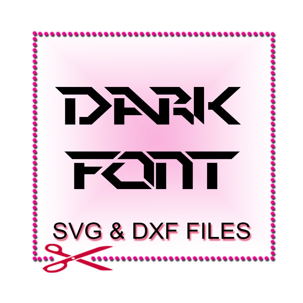 DXF Script Font - Font Design Files For Silhouette Studio and Cricut ...