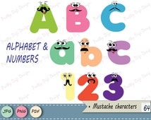 Unique character letters related items | Etsy