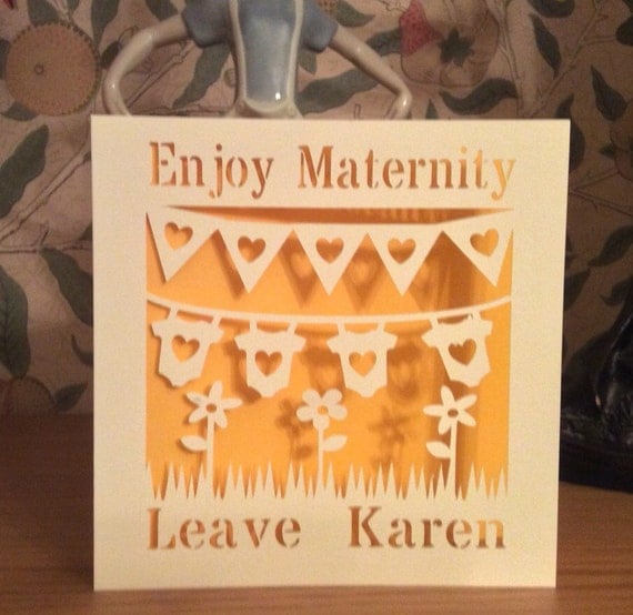 Papercut Personalised Maternity Leave Card