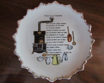 Kitchen prayer plate | Etsy