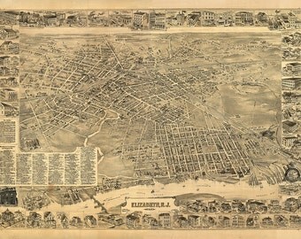 Buffalo N.Y. 1880. NY0088. Fully repaired. No by RetroPrintmaker