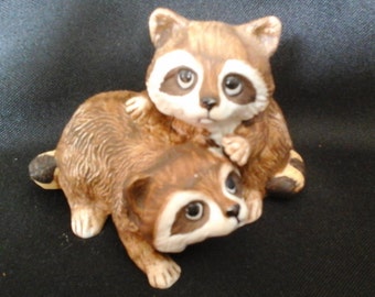 Ceramic raccoons | Etsy