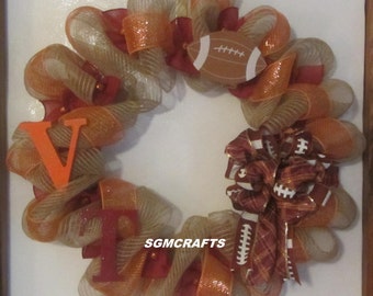 Virginia tech wreath | Etsy