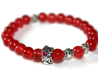 Red jade jewelry | Etsy