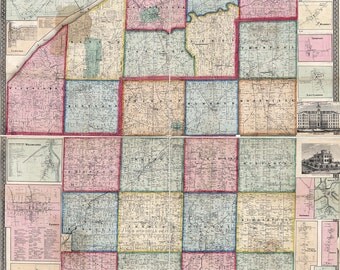 1920 Map of Lafayette County Missouri by GenealogicalSurveyor