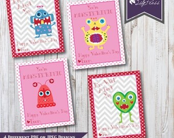 Items similar to INSTANT DOWNLOAD Printable Classroom monster alien ...