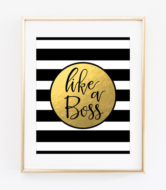 Like A Boss Printable Art Print Boss Lady Print Like a Boss