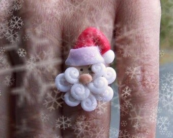 Santa claus ring | Etsy