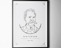 Popular items for nietzsche poster on Etsy