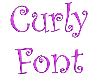 Curly script | Etsy