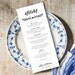 Printable Menu Card Template Rustic Wedding by MintyPaperieShop