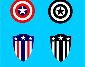 Captain america svg | Etsy