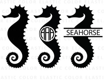Seahorse silhouette | Etsy