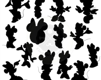 Minnie silhouette | Etsy