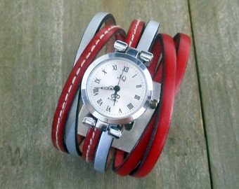 Leather clock | Etsy