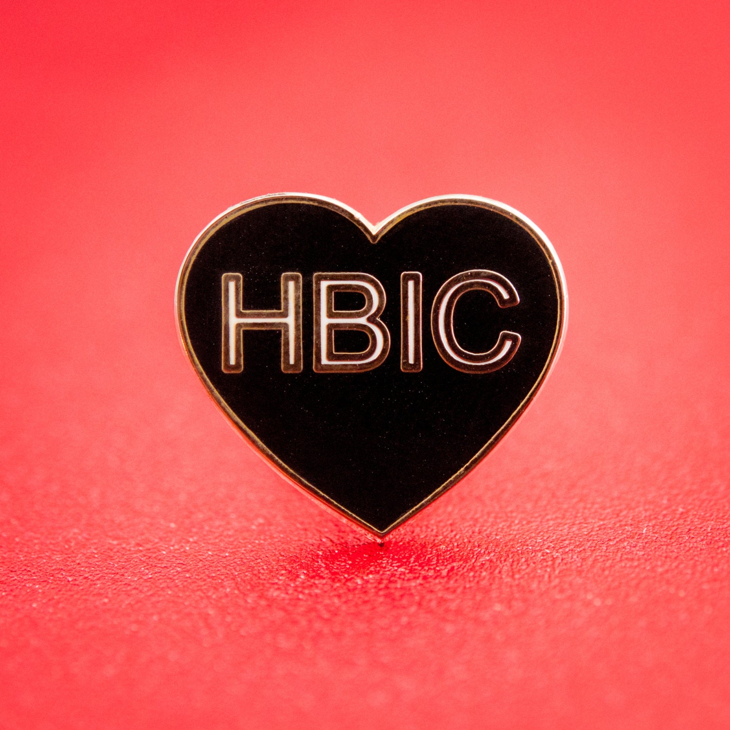 HBIC Heart Hard enamel lapel pin/brooch by velveteenstabit