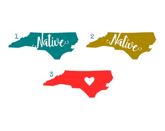 North carolina decal | Etsy