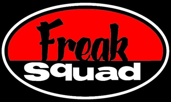 Freak Squad White/Orange by DarkPrintsEErie on Etsy