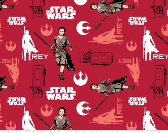 Ruby star fabric | Etsy