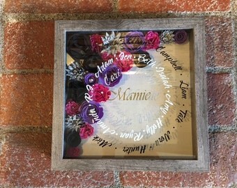 Memorial shadow box | Etsy