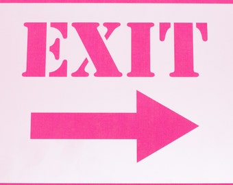 Exit sign | Etsy
