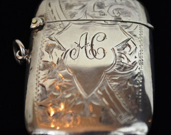 Silver match box | Etsy