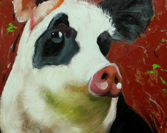 Drunken Cows Whimsical Fine Art by Roz by RozArt on Etsy