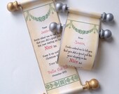 Scroll wedding invitations by ArtfulBeginnings on Etsy