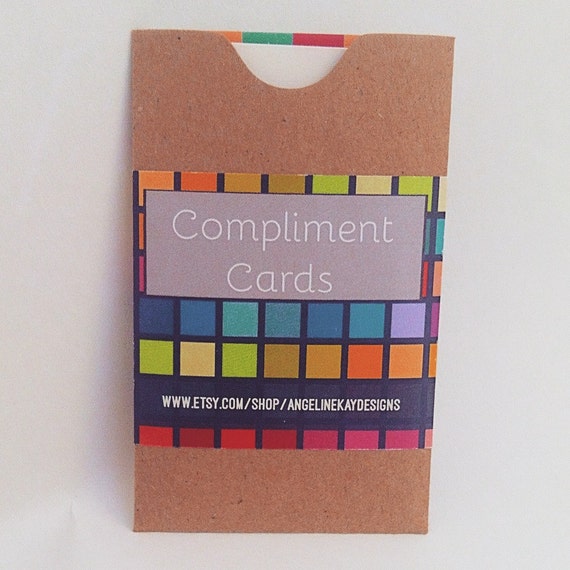 Compliment Cards by AngelineKayDesigns on Etsy