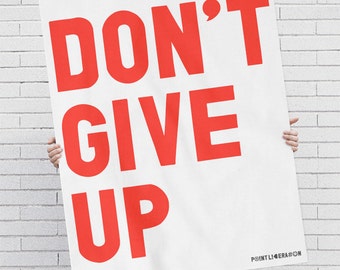 Dont give up sign | Etsy