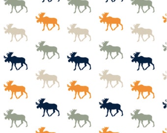 Moose fabric | Etsy