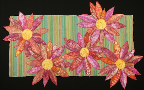 Handmade Art Quilt The Power of Flower