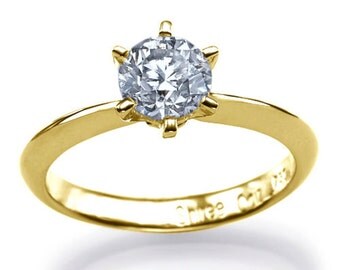 Engagement Solitaire Ring Wedding Ring Classic ring 6-Prong