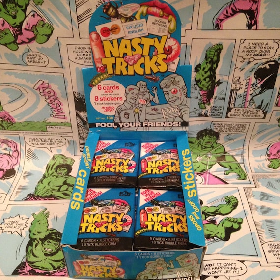 Nasty Tricks Trading Cards from the 80s