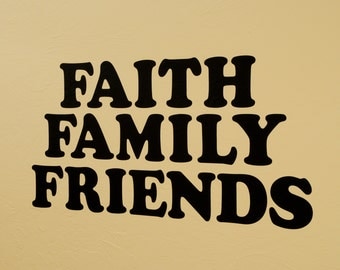 Faith family friends | Etsy